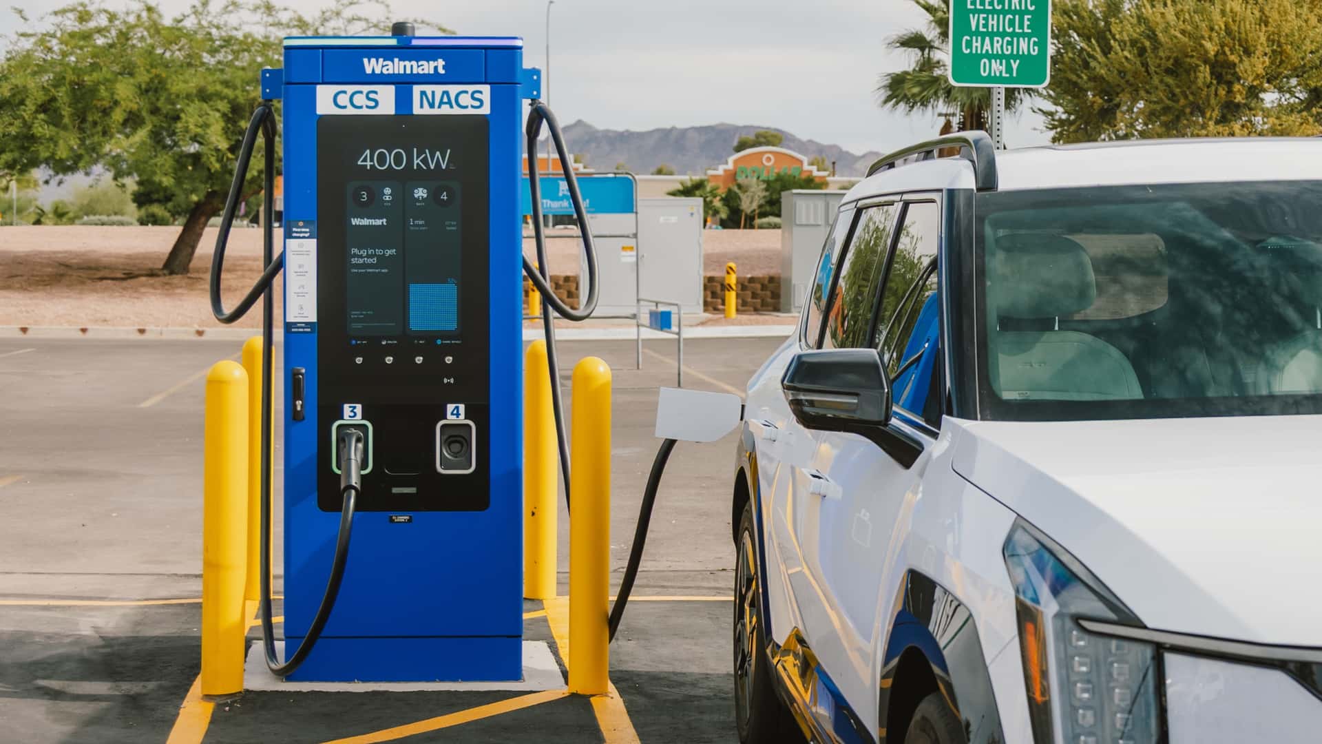 Walmart is rolling out 400 kW DC fast chargers with huge screens