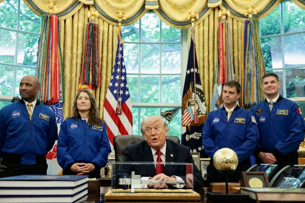 Donald Trump compliments ‘super hearing’ of NASA chief’s ‘beautiful’ ears