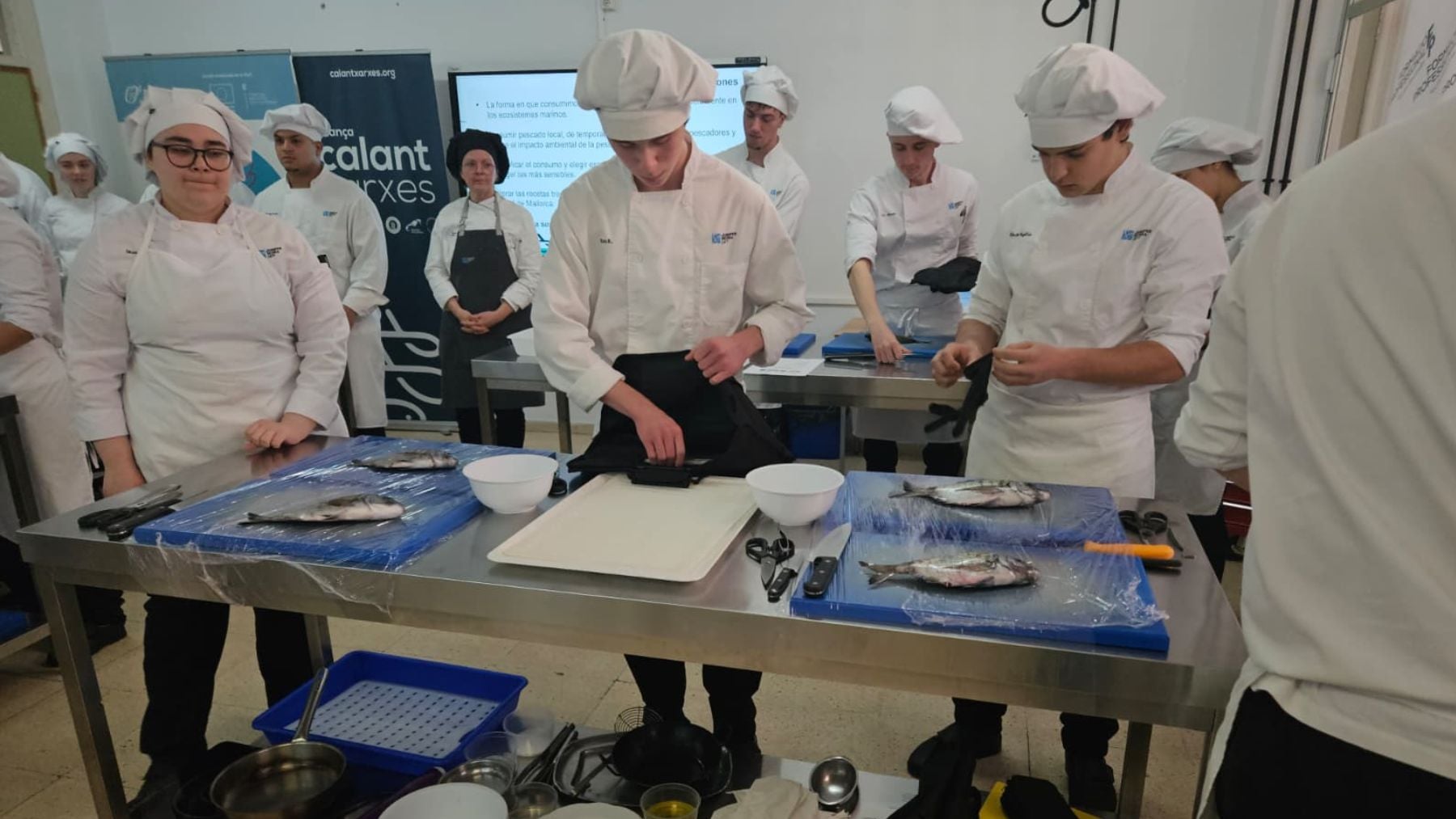 El pescado local entra en la formación de los futuros chefs de Baleares