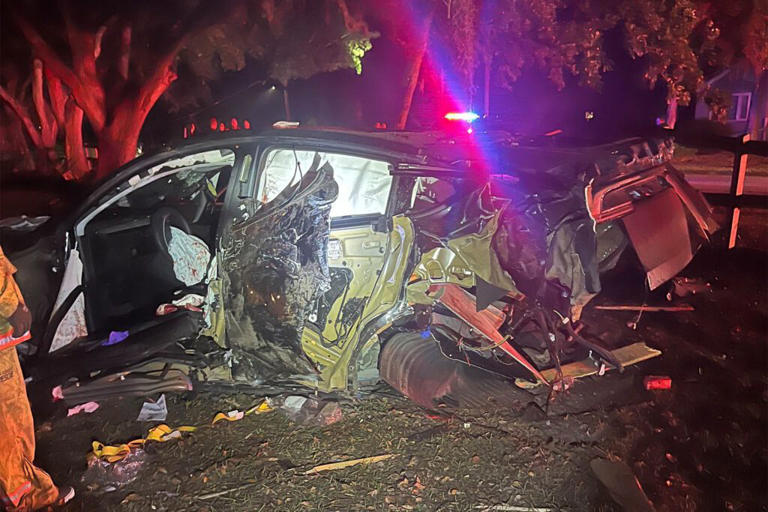 Aftermath of the crash that killed The Voice star Dylan Carter