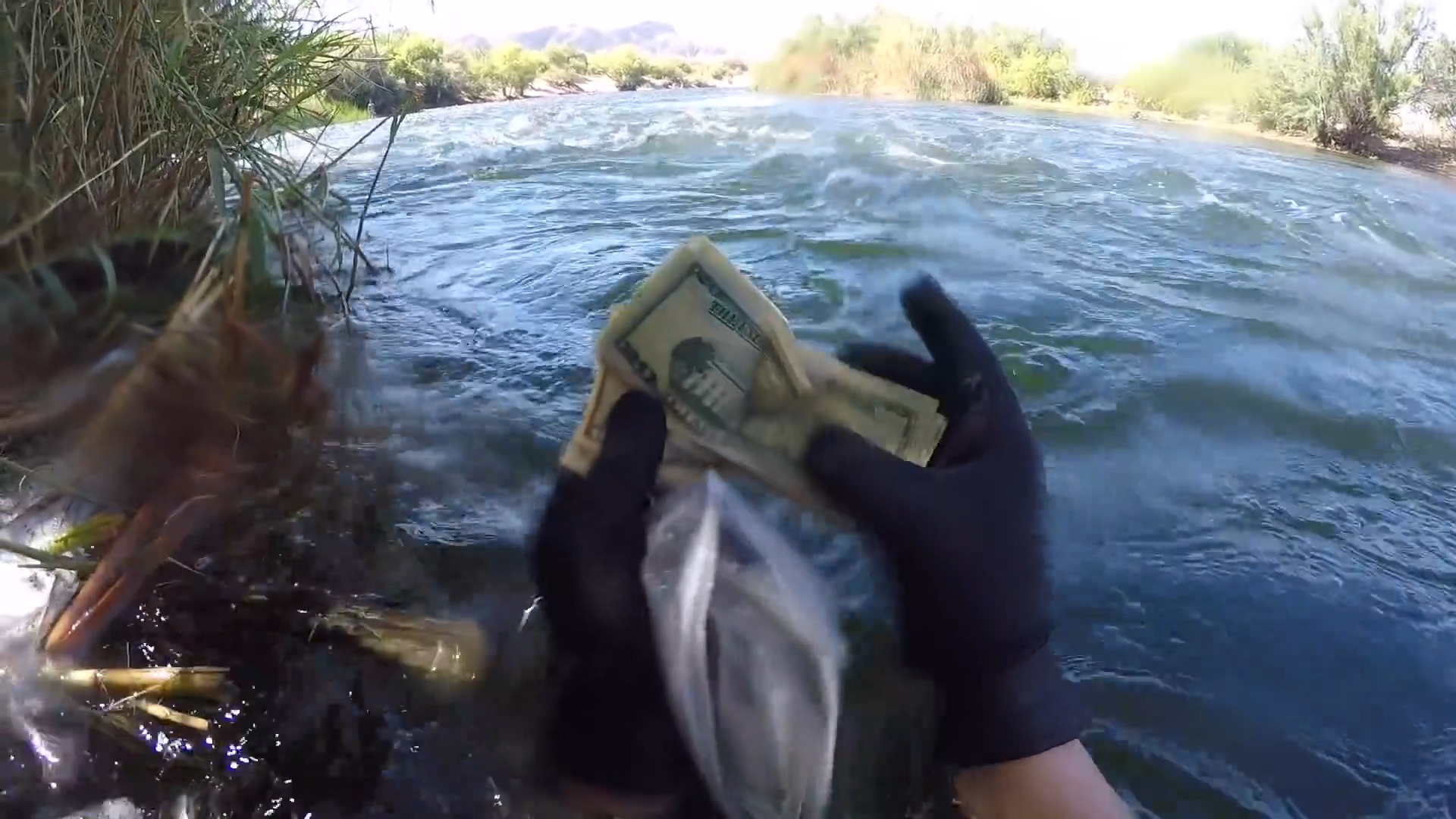 He found a bag of cash underwater - but the real surprise came when he ...