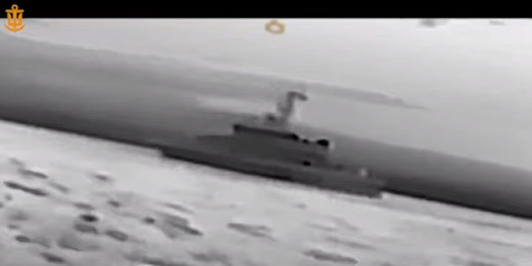 Ukraine Navy strikes Russian boats guarding Kerch Bridge