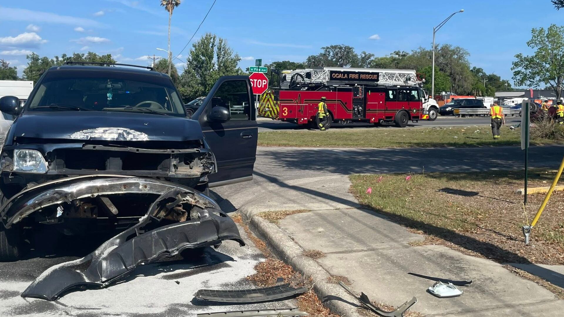 Driver hospitalized after rollover crash in Ocala