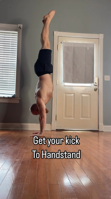 Kick to handstand progressions build strength and balance step by step