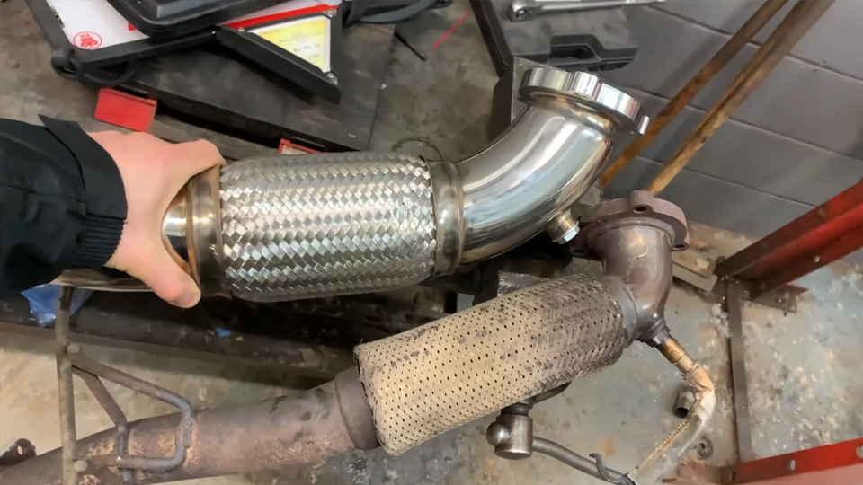 Is this downpipe setup illegal on UK roads?