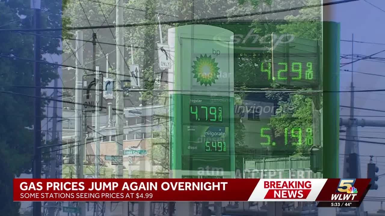 Gas prices make another overnight jump, some Cincinnati stations ...
