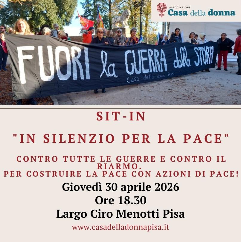 Nuovo sit-in per la pace della Casa della Donna
