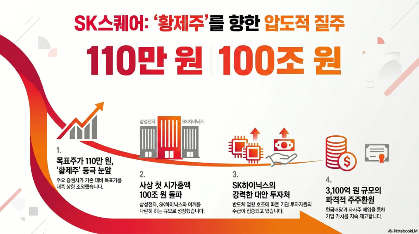 SK스퀘어, '황제주' 등극 눈앞…증권가선 목표가 110만원도 나와