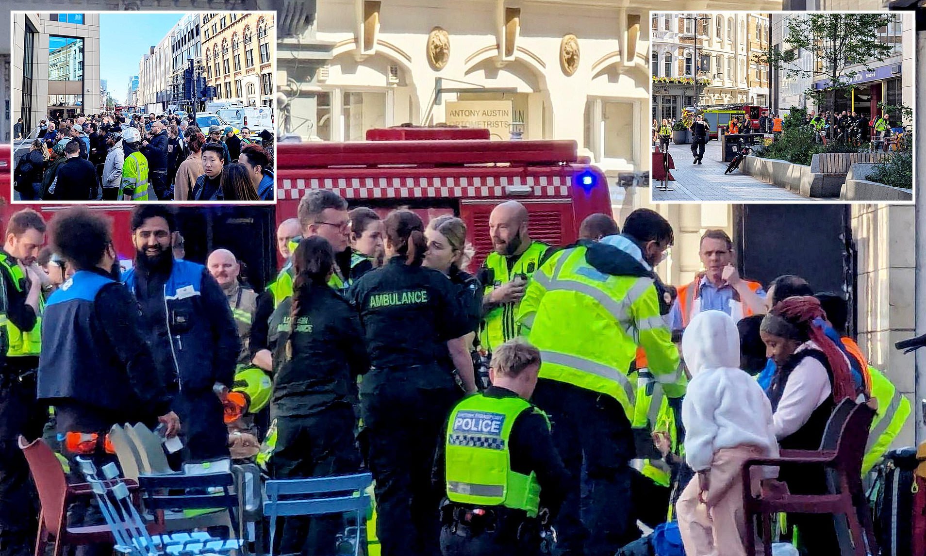 Travel chaos as 'gas leak' closes Farringdon station after passengers ...