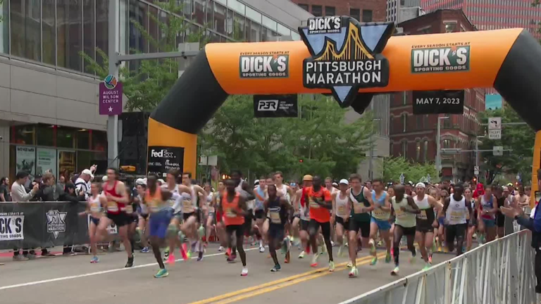 Map shows road closures for 2026 Pittsburgh Marathon on Sunday morning