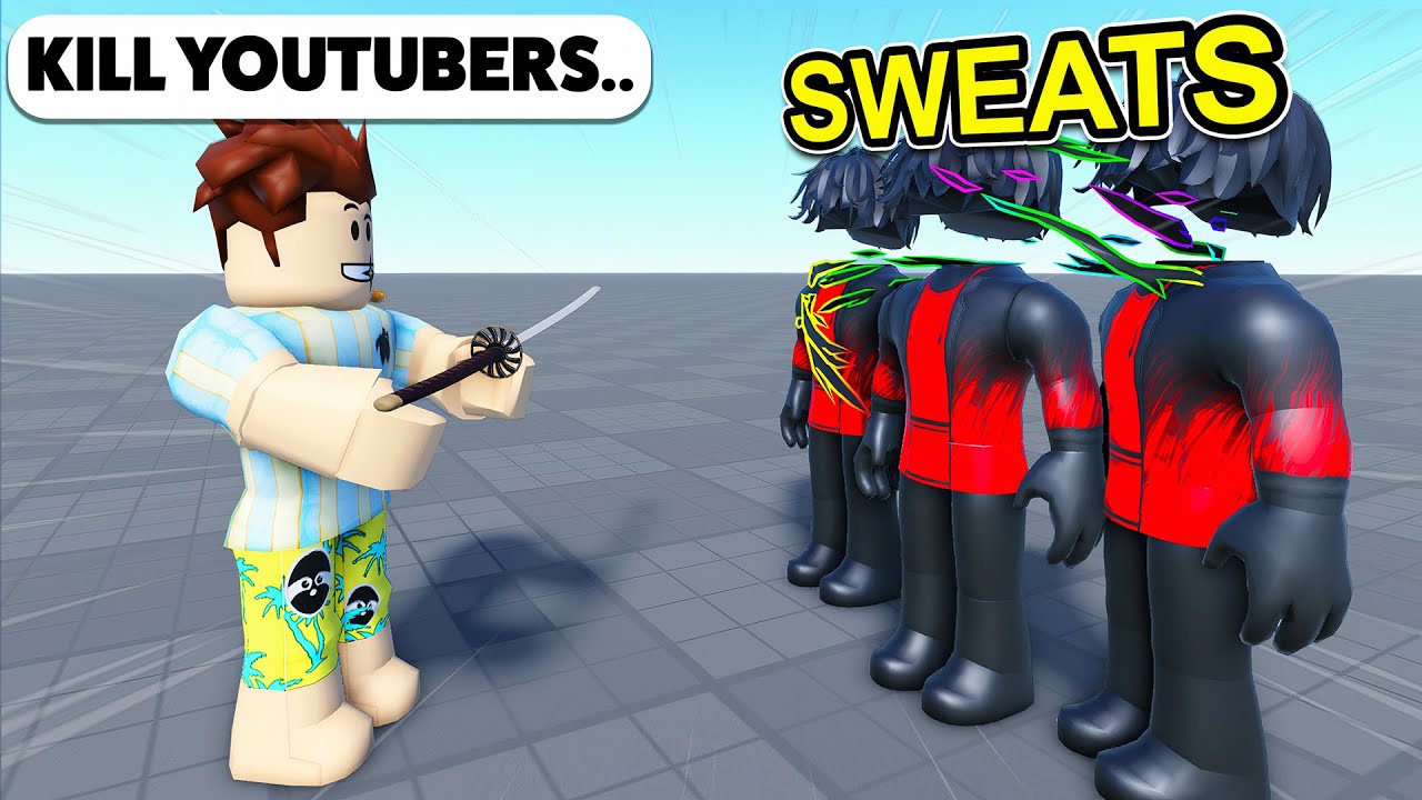 I hired sweats to destroy YouTubers in Blade Ball