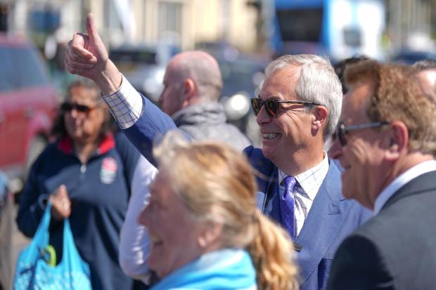 In pictures: Nigel Farage visits Sussex seaside town