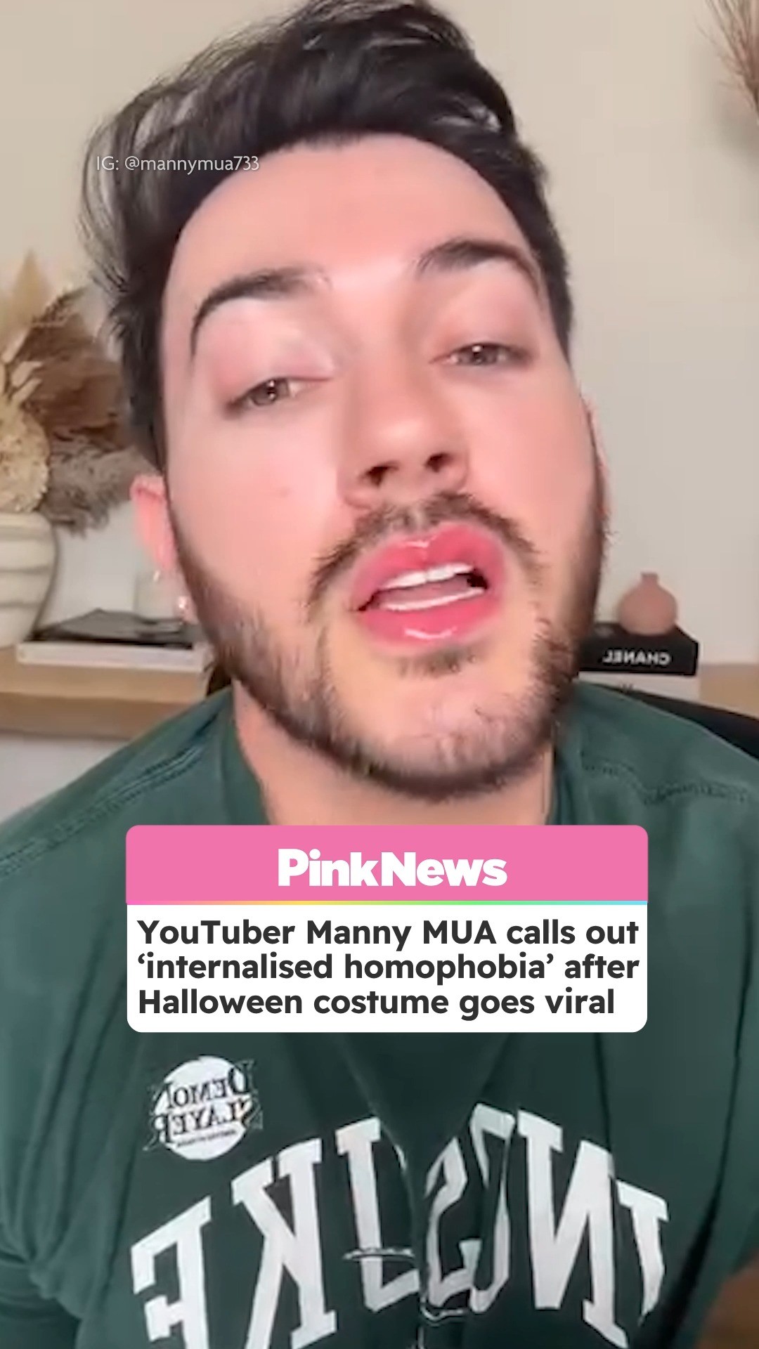 Manny MUA's Nightwing Halloween costume goes viral, YouTuber blames ...
