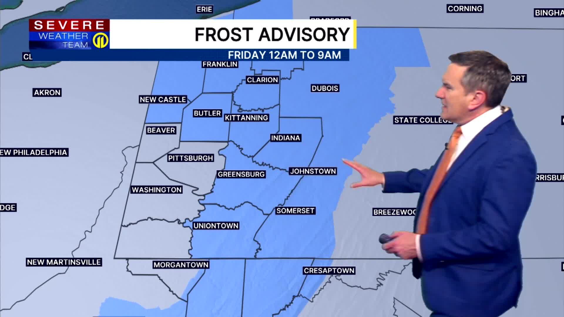Chilly air locks in for the next few days with highs in the 50s