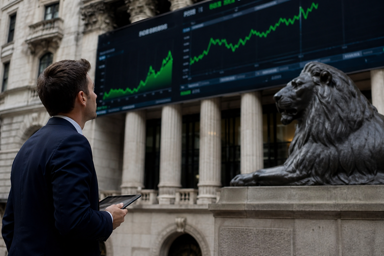 FTSE 100 gains on earnings boost, focus shifts to BoE
