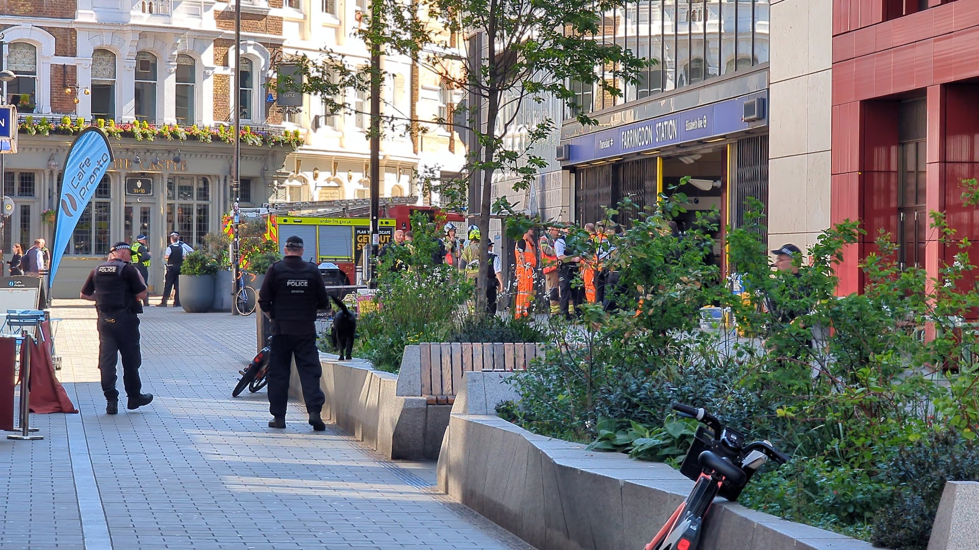 Travel chaos as London station swarmed by emergency services over gas leak