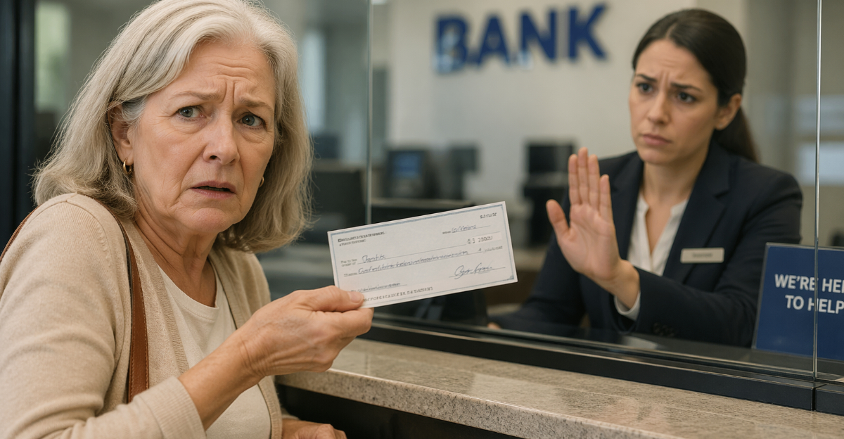 Someone signed a check over to me, but no bank will cash it. I thought ...