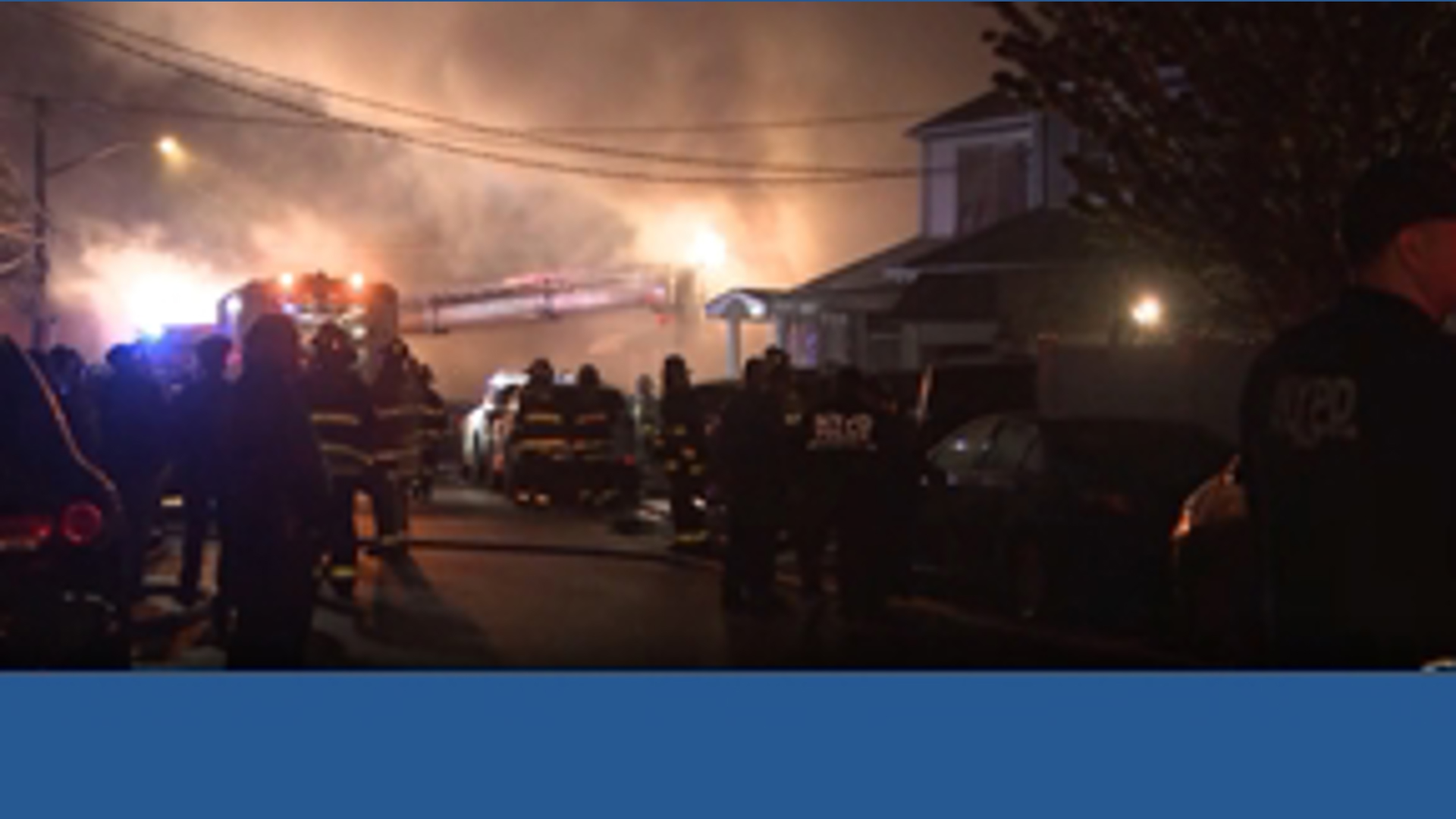 Explosion during police response triggers massive five-alarm fire in Queens