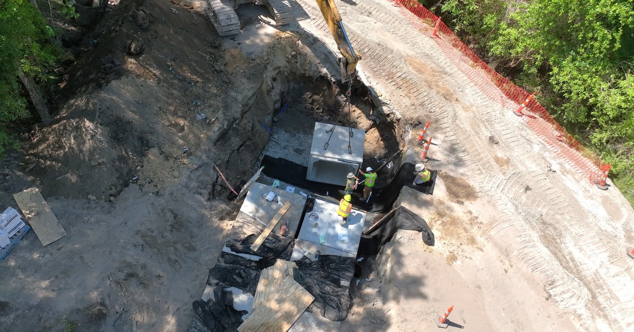 Stormwater improvement project underway near Highway 90 in Horry County