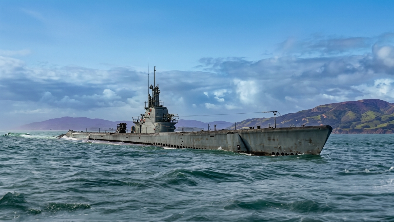 Watch how this submarine snuck into Japan and blew up a train