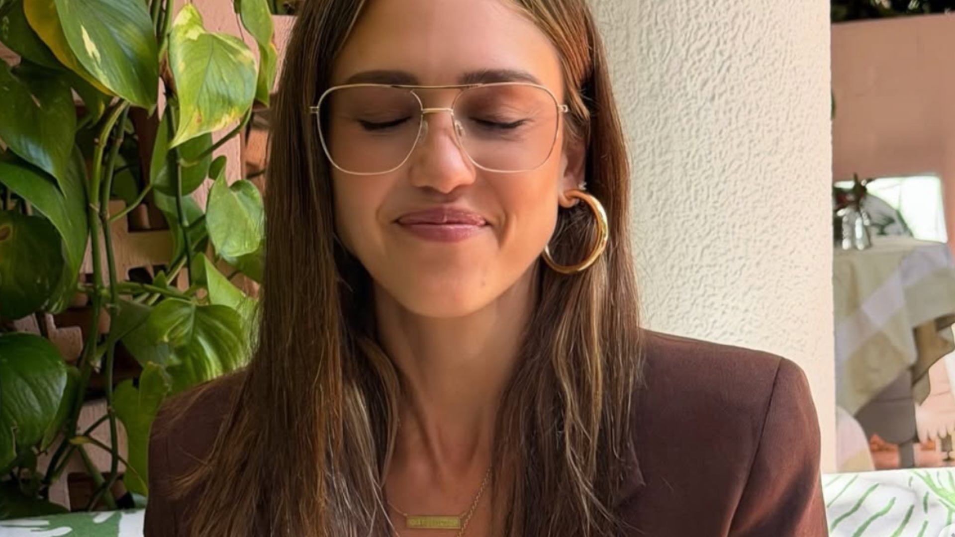 For her birthday, actress Jessica Alba opted for a sensational look
