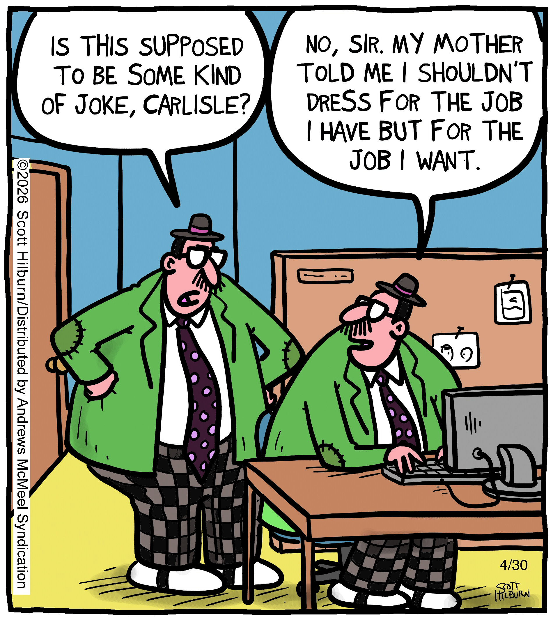 The Argyle Sweater by Scott Hilburn