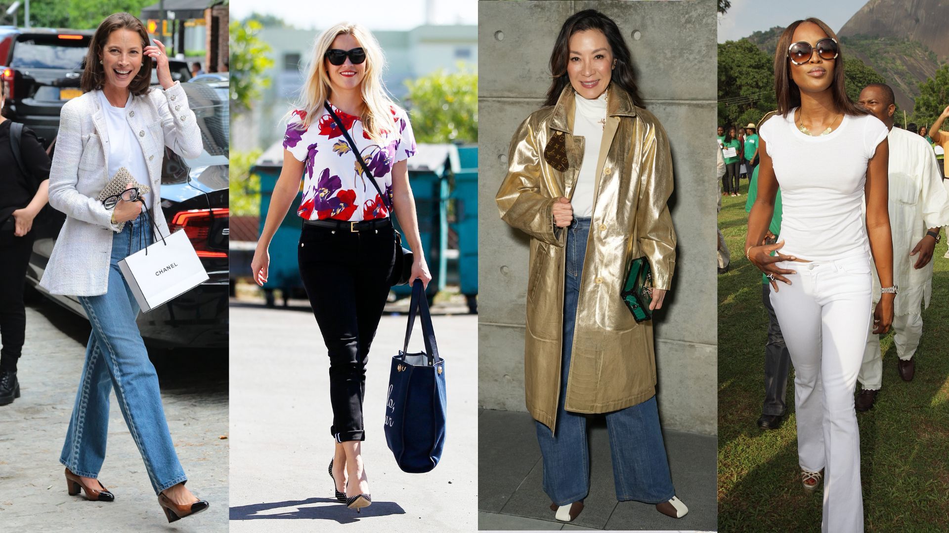 Times celebrities looked chic in jeans and T-shirts