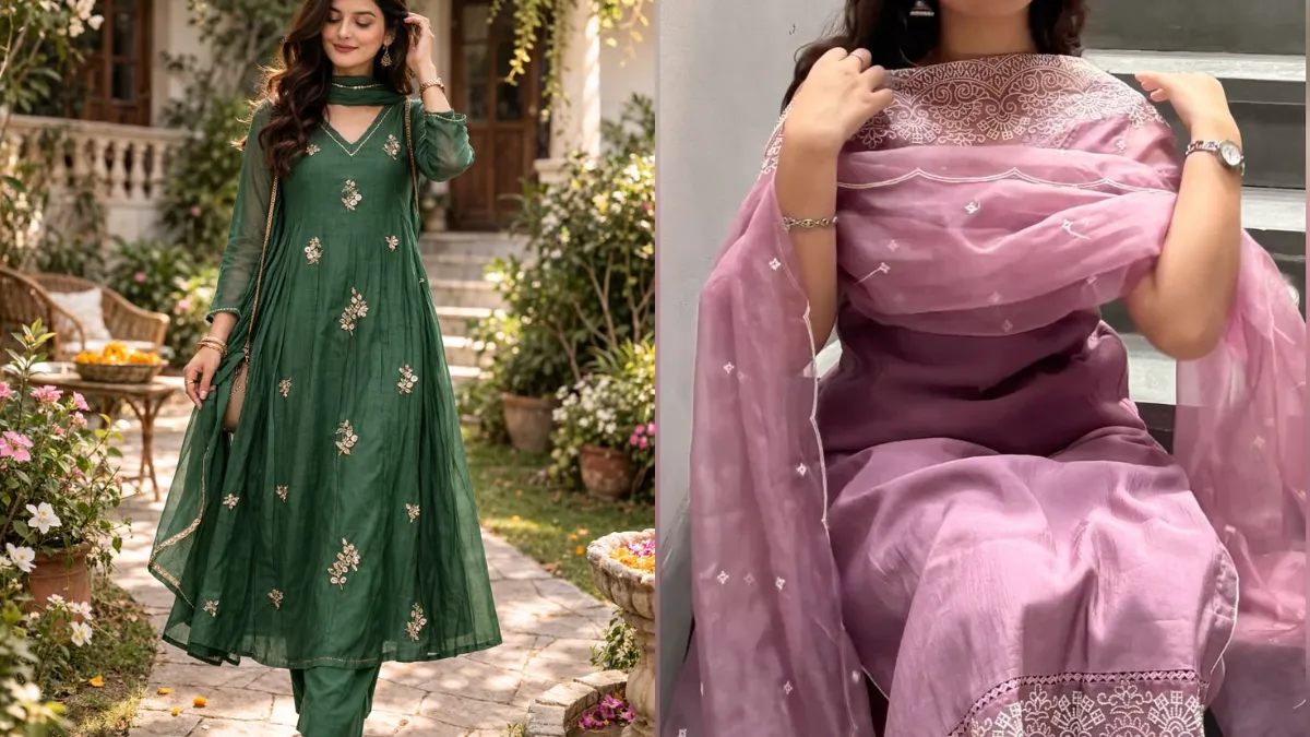 Best kurta pant set with dupatta: Festive picks for special occasions