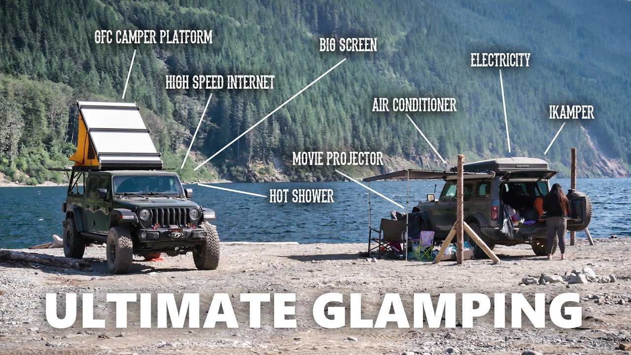 Ultimate glamping Jeep Gladiator & Ford Bronco setup