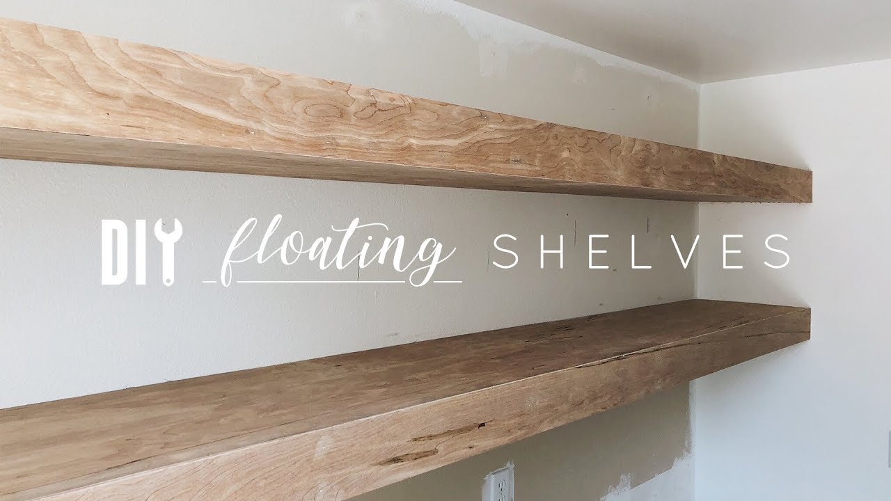 DIY floating shelves: A laundry room upgrade