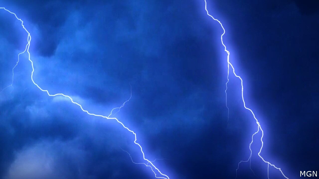 3 displaced after lightning strike damages home