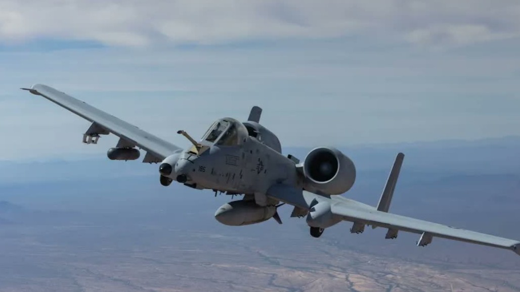 Air Force testing probe & drogue refueling for the A-10 Warthog
