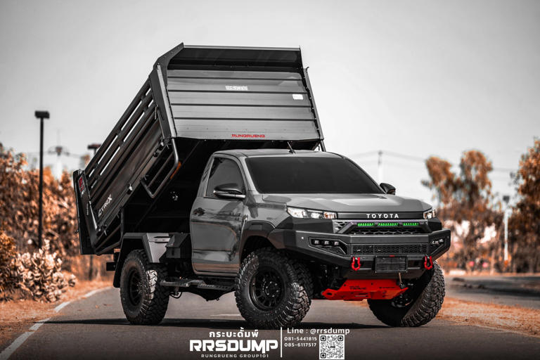 Toyota’s Hilux just became a self-loading dump truck that carries ...