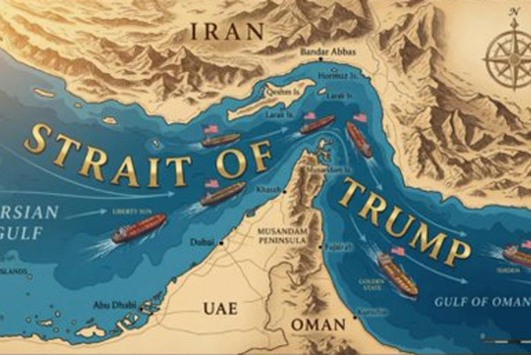 Trump quiere nombrar al estrecho de Ormuz en su honor