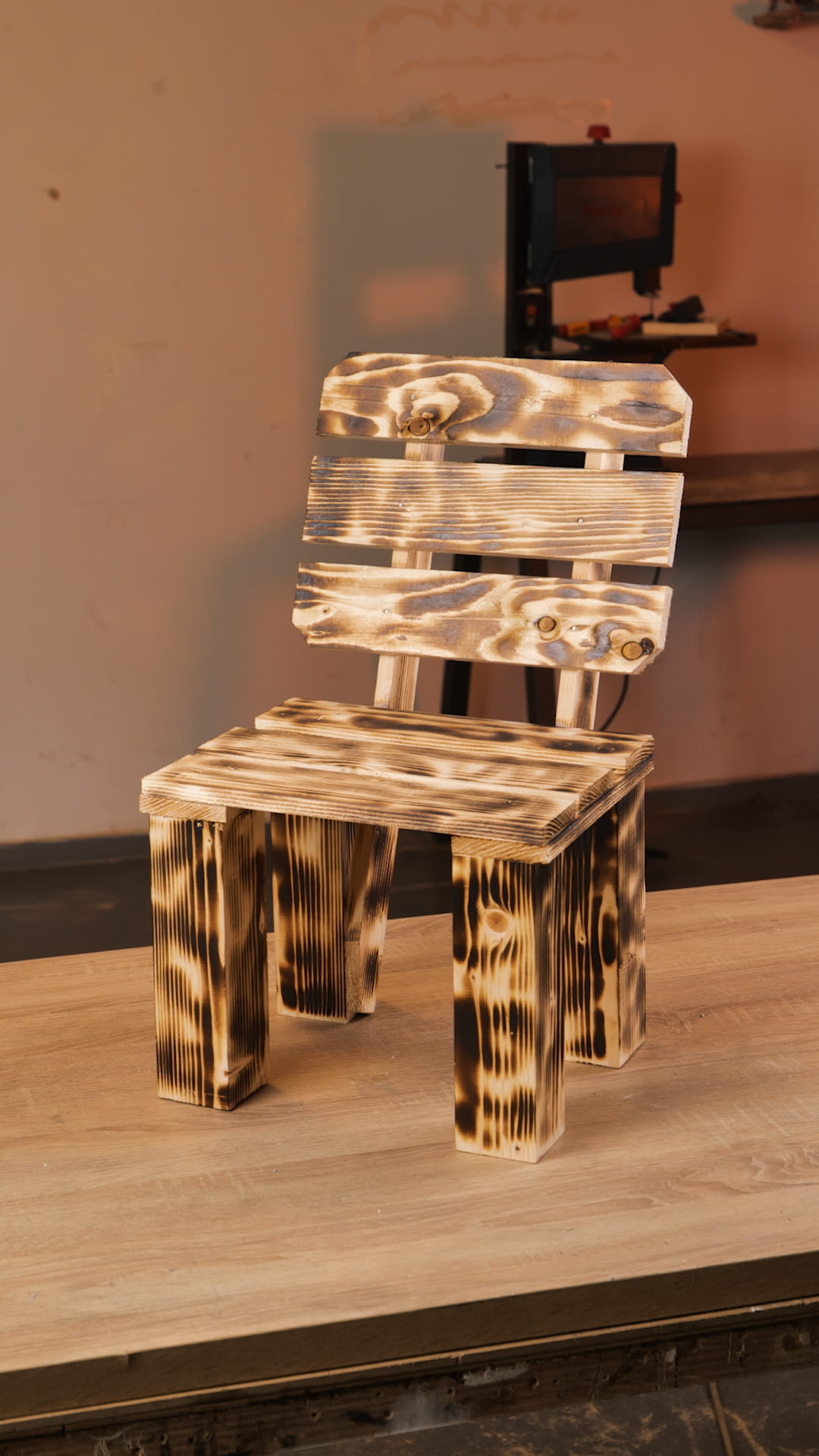 Wooden chair build made easy 🛠️💡