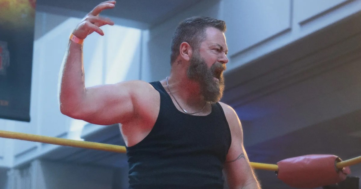 Nick Offerman credits ex-WWE star for wrestling transformation in Apple ...