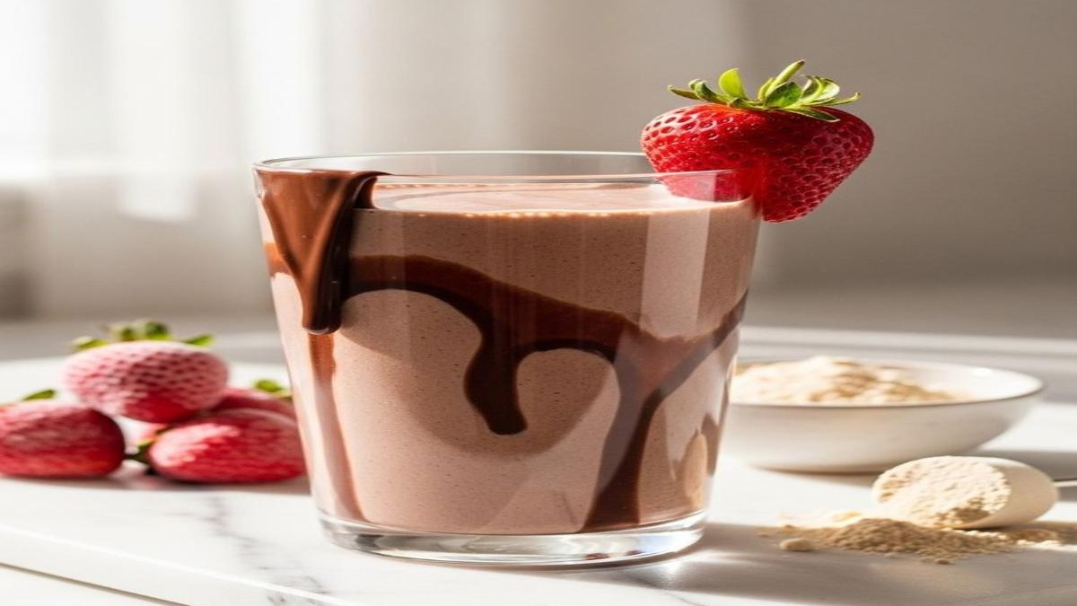 The chocolate strawberry protein shake that keeps blood sugar stable ...