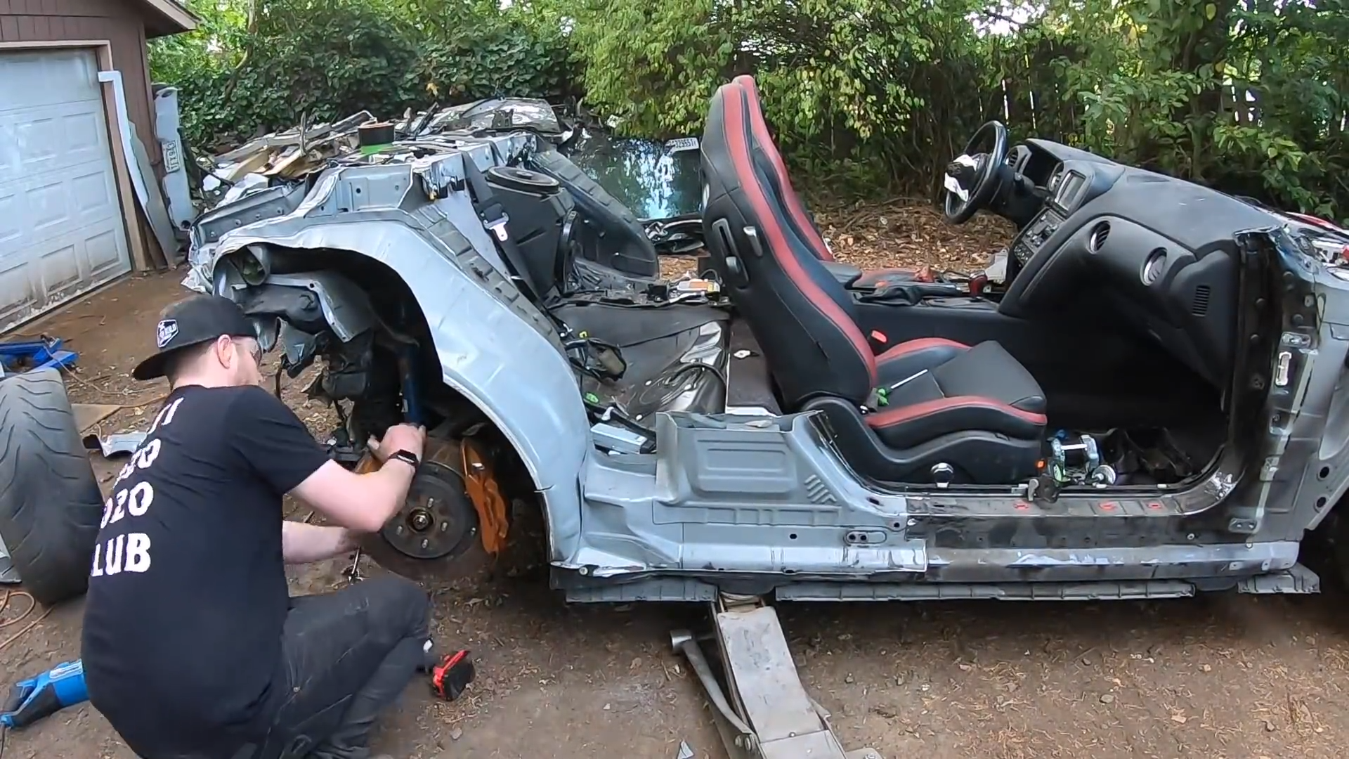 We cut the entire body off our supercar and fixed it