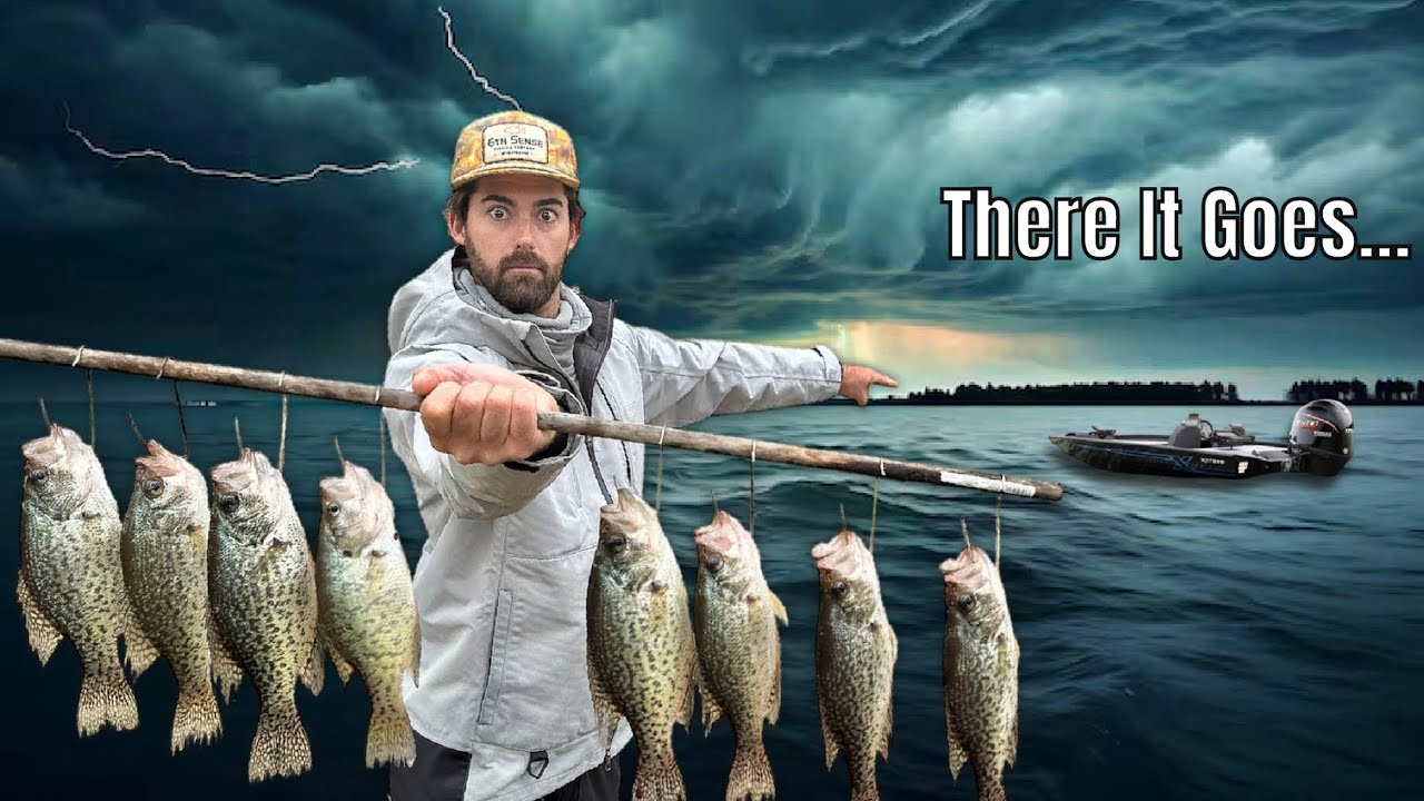 Terrifying winter storm almost claims angler's boat and gear