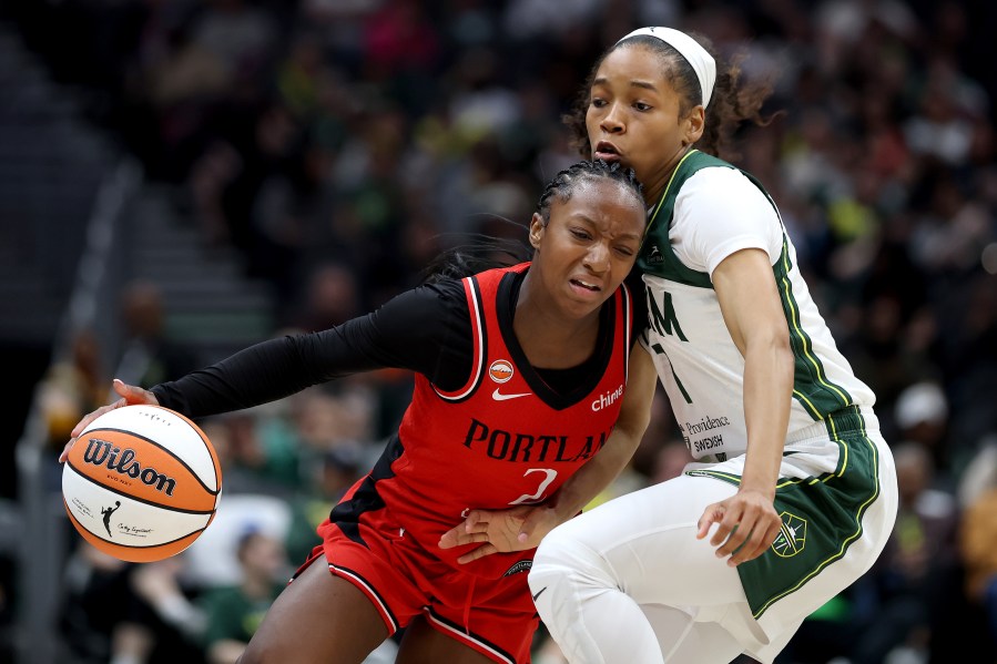 Jordan Harrison makes WNBA debut in Portland Fire inaugural preseason game