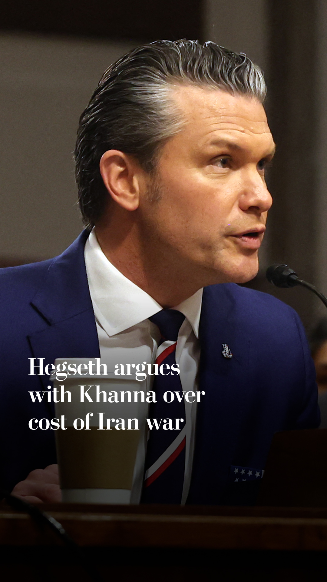 Hegseth argues with Khanna over cost of Iran war
