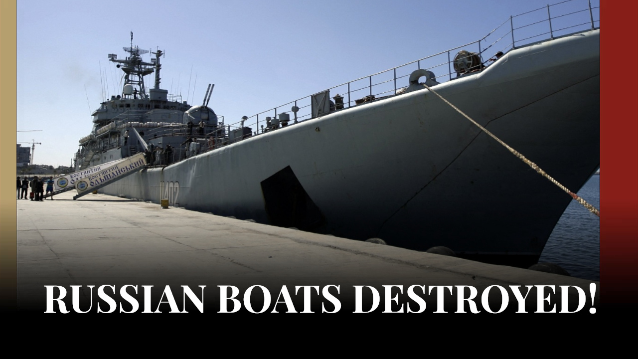Ukraine navy hits Russian boats guarding Crimea bridge