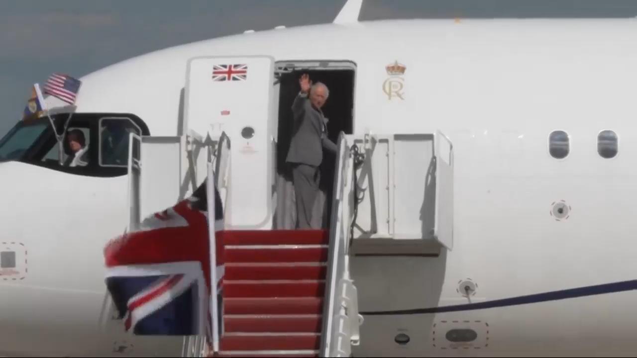 Britain's King Charles leaves after 4-day state visit to the US