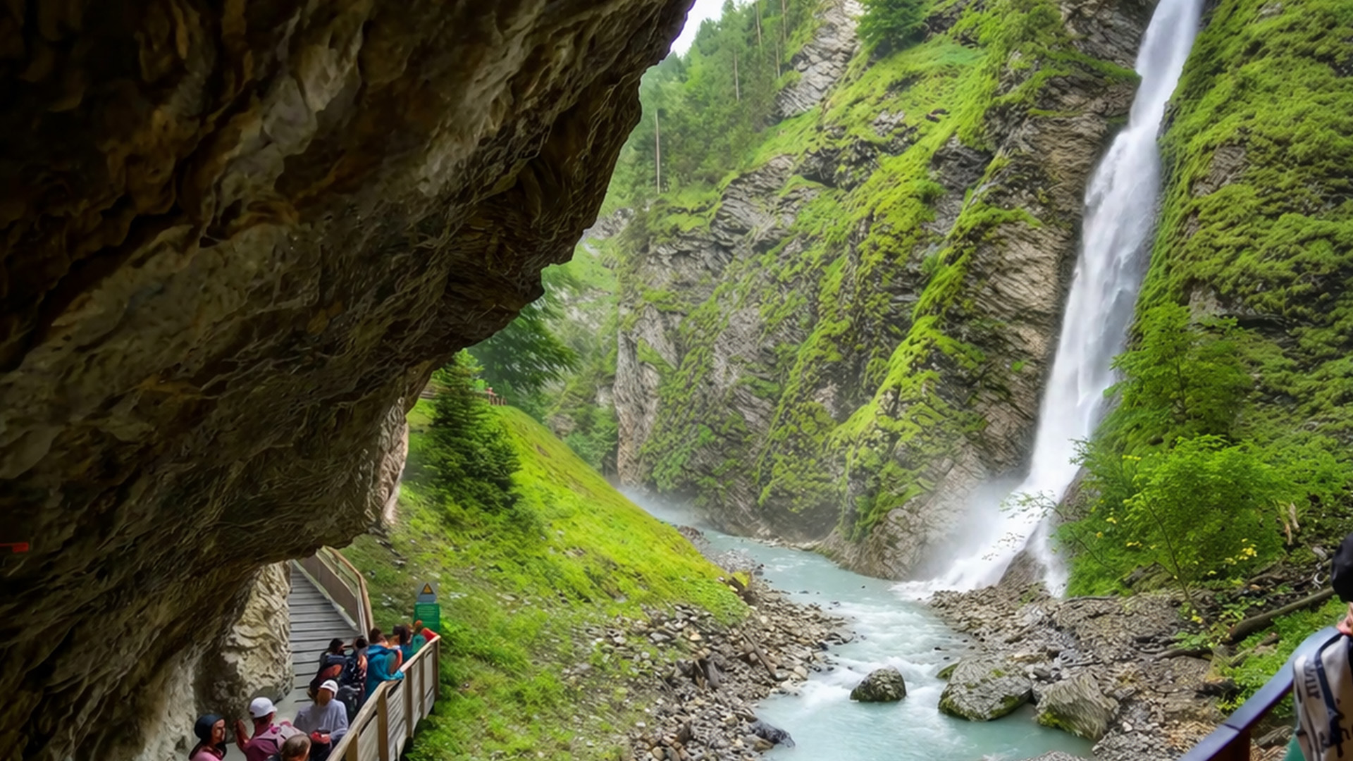 Walk through the beautiful Liechtensteinklamm in Austria (4K)
