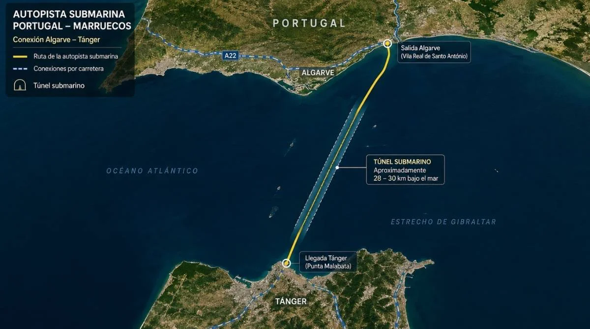 Désintox: ¿Un proyecto de túnel Marruecos-Portugal por 800 millones de ...
