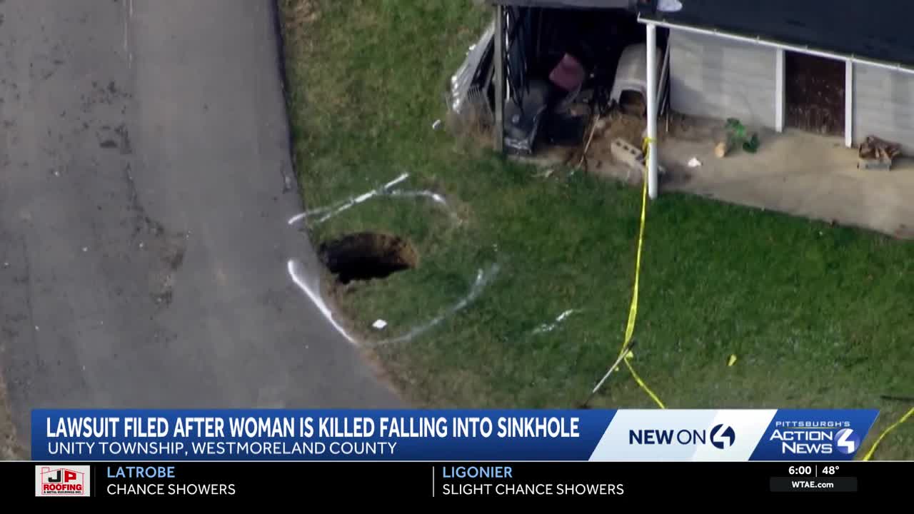 Lawsuit filed after Pennsylvania grandmother falls into sinkhole above ...