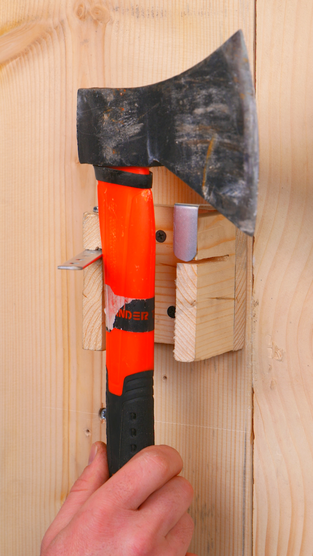 Hammer holder made with a few tools