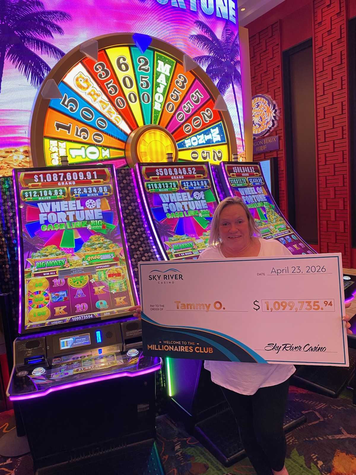 Northern California woman wins over $1 million jackpot at Sky River Casino