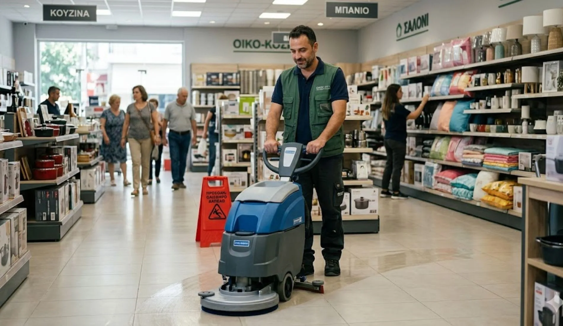 Υπάλληλος καθαρισμού δαπέδων ζητείται από αλυσίδα ειδών σπιτιού