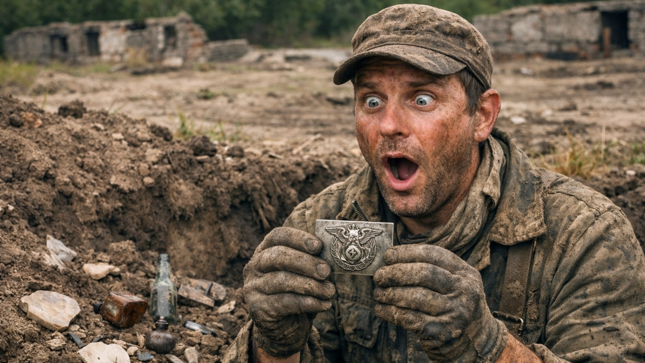 They dug into a forgotten barracks dump and found a hidden wartime cache